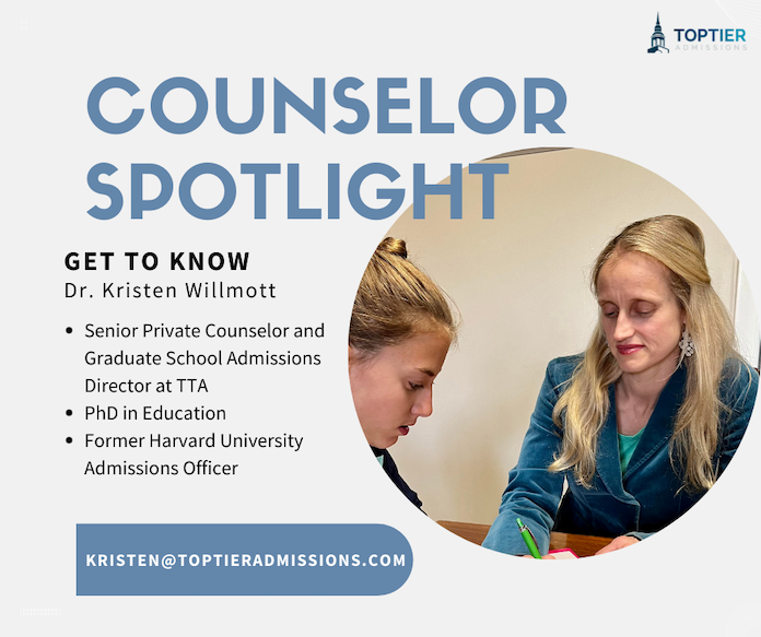 Get to Know College Admissions Expert, Dr. Kristen Willmott